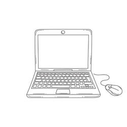 Laptop computer fix and repair Royalty Free Vector Image
