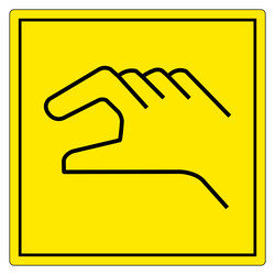 Manual control symbol sign on white background Vector Image