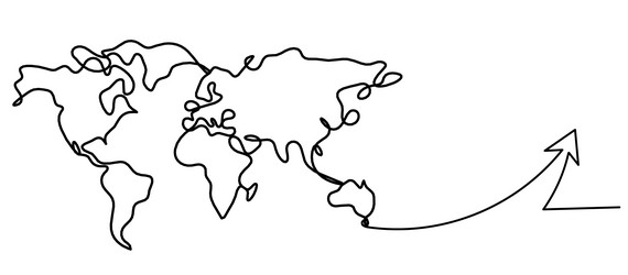 World Map Line Drawing Vector Images (over 18,000)