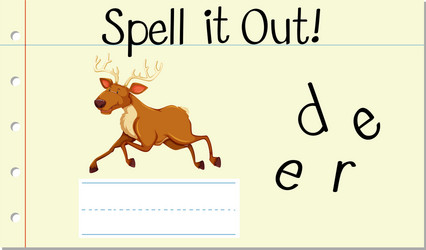 Deer Flashcard Vector Images (84)