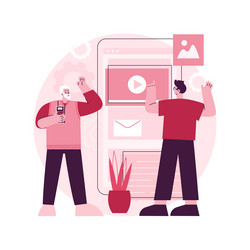 Generation gap abstract concept Royalty Free Vector Image