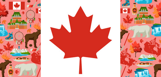 Canada background design Royalty Free Vector Image