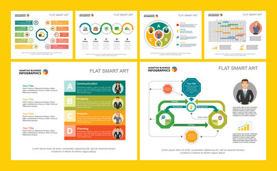Colorful marketing or management concept Vector Image