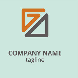 Go logo template flat design Royalty Free Vector Image