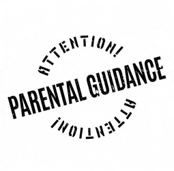 Parental guidance rubber stamp Royalty Free Vector Image