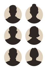 Man profile Royalty Free Vector Image - VectorStock