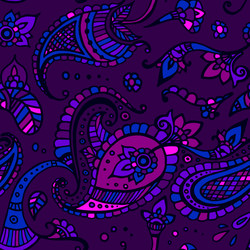 Purple Paisley Patterns Vector Images (over 420)