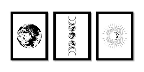 Moon Phase Line Art Vector Images (over 870)