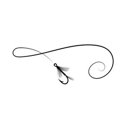 Fishing hooks barbed fish hook Royalty Free Vector Image