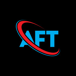 Aft logo letter design Royalty Free Vector Image