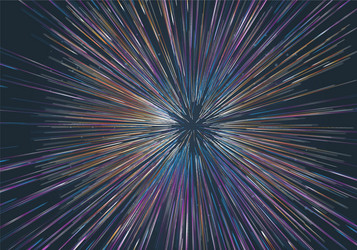 Star zoom background effect light colorful Vector Image