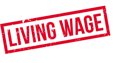 Living wage rubber stamp Royalty Free Vector Image