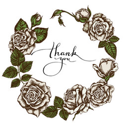 Two roses Royalty Free Vector Image - VectorStock