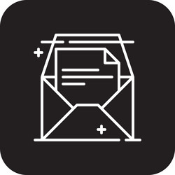 Message or email business people icons with black Vector Image