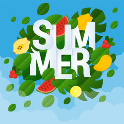 Summer template design Royalty Free Vector Image