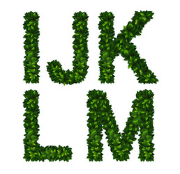 Alphabet of vegetables ijkl Royalty Free Vector Image