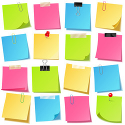 Sticky notes wallpaper Royalty Free Vector Image
