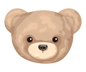 Bear face design Royalty Free Vector Image - VectorStock
