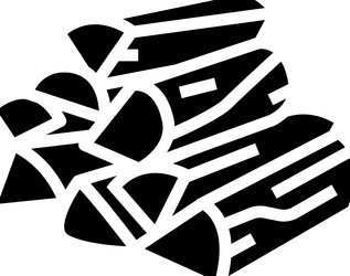 Firewood boards fireplace fire wood burning Vector Image