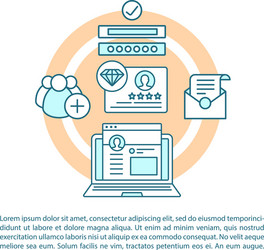 Membership brochure template layout Royalty Free Vector