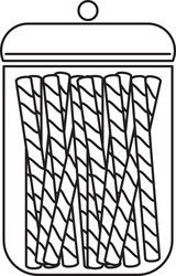 Sweet toffee icon outline style Royalty Free Vector Image