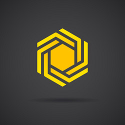 Hexagonal design element Royalty Free Vector Image