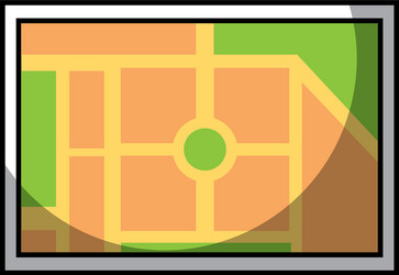 Map navigation web application destination Vector Image