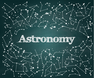 Astronomy background space signs and symbols Vector Image