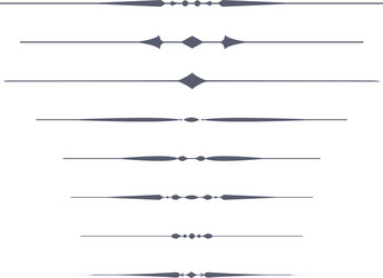 Geometric and floral horizontal decorative text Vector Image