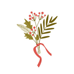 Leaf ribbon shield template blank Royalty Free Vector Image