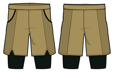 Compression Shorts Template Vector Images (over 160)