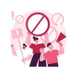 Public backlash abstract concept Royalty Free Vector Image