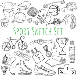 Football dodle seamless pattern Royalty Free Vector Image