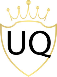 Uq letter logo design creative modern letters Vector Image