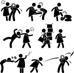 Gentleman courteous man boyfriend husband stick Vector Image