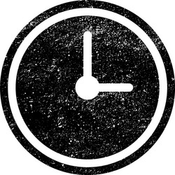 Clock icon transparent background symbol Vector Image