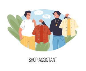 Shop Assistant Cartoon Vector Images (over 2,300)