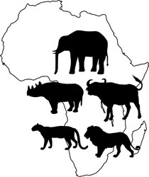 Big 5 Africa Vector Images (95)