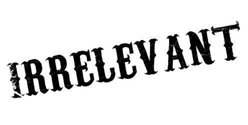 Irrelevant rubber stamp Royalty Free Vector Image