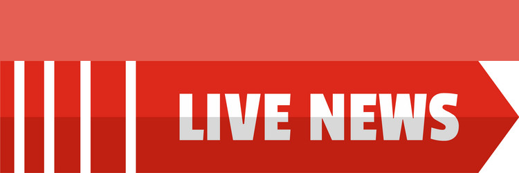 Live icon flat style Royalty Free Vector Image