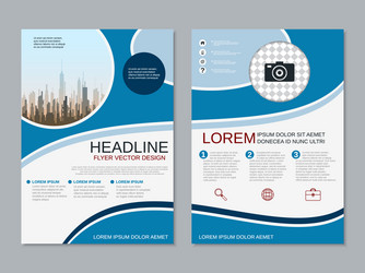Modern professional two-sided flyer design Vector Image