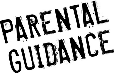Parental guidance rubber stamp Royalty Free Vector Image