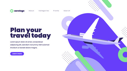 Realistic airline template design Royalty Free Vector Image