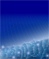 Blue background design web abstract low poly Vector Image