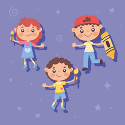 Three Kids Vector Images (over 6,800)