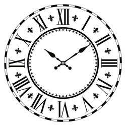 Elegant roman clock Royalty Free Vector Image - VectorStock