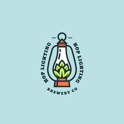 Lantern logo design Royalty Free Vector Image - VectorStock