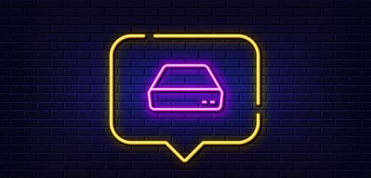 Mini pc line icon small computer device sign Vector Image Mini pc line icon small computer device sign Vector Image