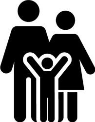 Family icon flat design eps Royalty Free Vector Image