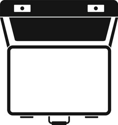 Open suitcase icon outline style Royalty Free Vector Image